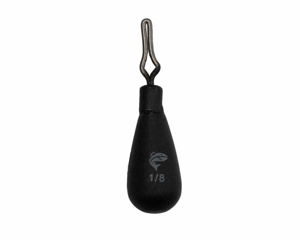 Tungsten Drop Shot Weight Tear Drop Matte Black
